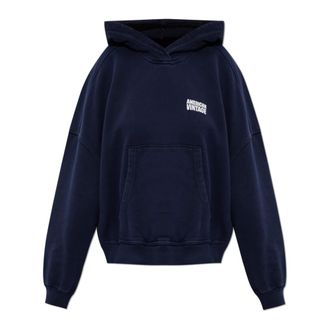 American Vintage Femme, Sweatshirts et sweats &agrave; capuche, Bleu, Taille: 42 FR Plizzy Sweat &agrave; capuche
