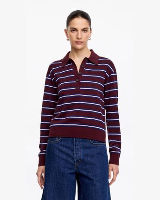 Arket Gestricktes Poloshirt -Rot