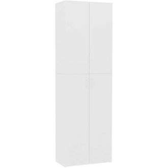 vidaXL TV-Schrank Wei&szlig; 60x32x190 cm Holzwerkstoff Vidaxl Wei&szlig;