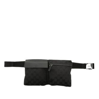 Gucci Pre-owned Canvas Belt Bag - - Pre-owned - Damen - Schwarzk - ONE SIZE