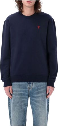 Ami Homme, Sweatshirts et sweats &agrave; capuche, Bleu, Taille: XL Tricot Marine Aw25