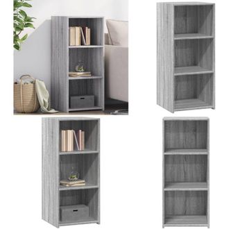 vidaXL Vidaxl - Buffet sonoma gris 40x41x93 cm bois ding&eacute;nierie - Buffet Design Intemporel - Meuble Rangement - Commode Gris - Mobilier Salon - Meubles