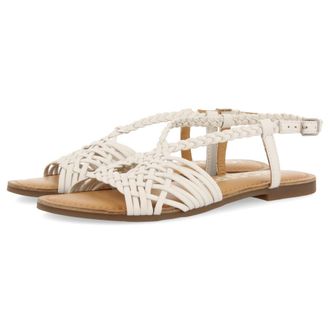 Gioseppo Damen Aidone Flache Sandale, weiß, 36 EU