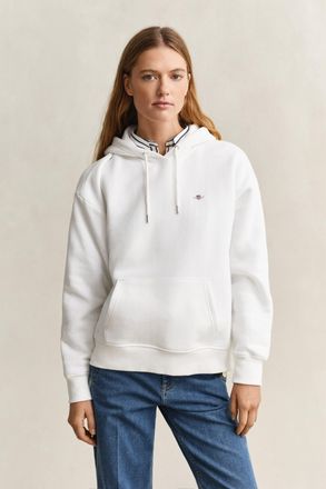 GANT Damen Shield Hoodie (XXXL) EGGSHELL