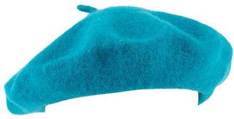 Hat To Socks B&eacute;ret Fran&ccedil;ais en Laine M&eacute;lang&eacute;e &agrave; Couleurs Unies, pour Les Femmes et Les Hommes (Bleu Turquoise)