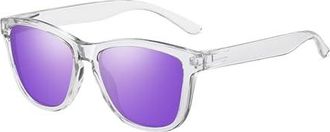 Generic Lunettes De Soleil Polaris&eacute;es For Hommes Et Femmes, Monture Carr&eacute;e Tendance.(Purple)