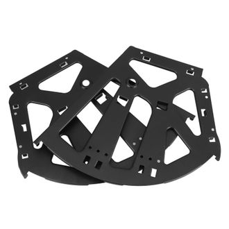 Angoily 2 Stück Schwarze Schwere Schubladenscharniere für Schuhschrank Verstellbare Flip Frames aus Metall Dreilagige Versteckte Klappbeschläge für Platzspare