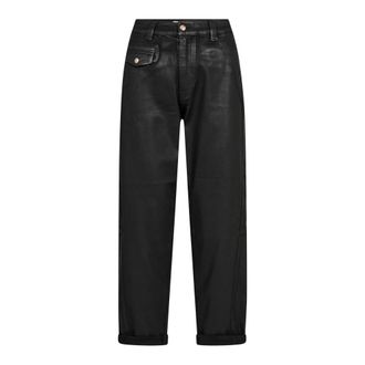 Mos Mosh MOS Mosh - Pantalon en cuir - Femme - Pantalons - Noir - Taille: W29