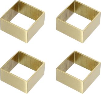 Hemobllo UKCOCO 4 St&uuml;ck Kupfer M&ouml;belfu&szlig; Schutzh&uuml;llen Eckige Stuhlbeinabdeckungen rutschfeste Tischf&uuml;&szlig;e H&uuml;llen 30x30x25mm f&uuml;r Barhocker K&uuml;chen und Esszimmerst&uuml;h