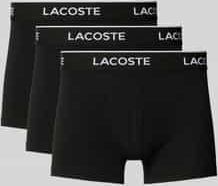 Lacoste Trunks mit elastischem Label-Bund im 3er-Pack