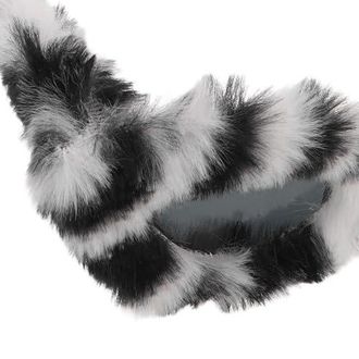 Supvox Lunettes de Soleil OEil-de-Chat en Peluche Z&egrave;bre pour Adultes L&eacute;g&egrave;res et Originales Accessoires Fantaisie pour F&ecirc;tes Anniversaires et Soir&eacute;es Masqu&eacute;es