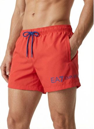 Emporio Armani Badeshorts 7M002000 AF13049 M5140 Rot Regular Fit