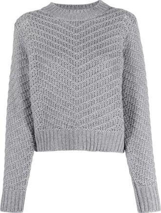Fabiana Filippi Rundhals-Strickware - - Knitwear - Damen - Grau - XS