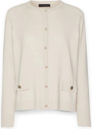 Elena Miro Femme, Pulls, Blanc, Taille: 42 FR Rebecca Cardigan