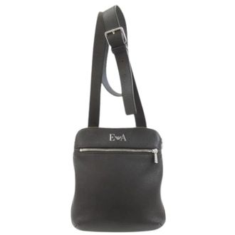 Armani Pre-owned Ledertasche - - Pre-owned - Herren - Schwarzk - ONE SIZE