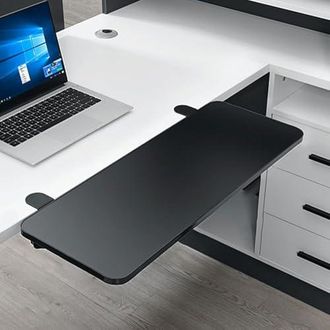 Generic Rallonge de Bureau Ergonomique, rallonge de Bureau dordinateur, Repose-Poignets for accoudoir de Table, Pince sans per&ccedil;age(D,75x24cm)