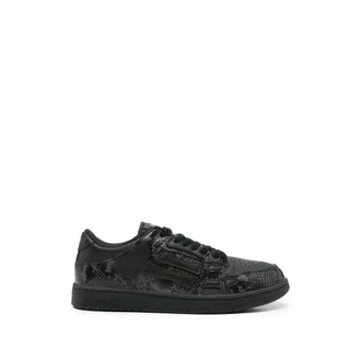 Amiri Skeltop Snakeskin-effect Sneakers