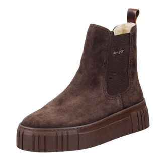 GANT FOOTWEAR Damen SNOWMONT Chelsea-Stiefel, Dark Brown, 37 EU