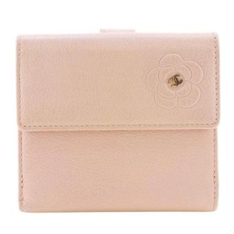 Chanel Pre-owned Camellia Leder Portemonnaie - - Pre-owned - Damen - Rosa - ONE SIZE