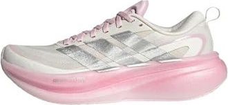 adidas Femme Supernova Glide Running Shoes, Core White/Silver met./Wonder White, 42 2/3 EU