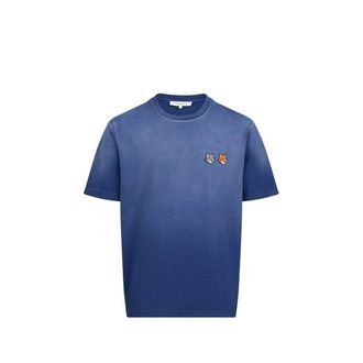 Maison Kitsun&eacute; Tee-shirt droit col rond en coton