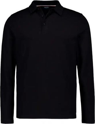 Daniel Hechter Herren Polo-Shirts schwarz Baumwoll-Stretch