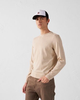 Jott Pull en maille col rond Sable Hadrien - Taille 4XL