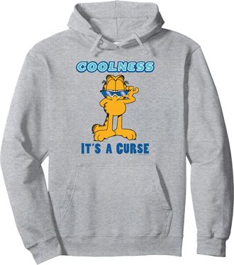 Garfield Cooles Comedy-Kunstwerk mit Katzenfluch im Retro-Stil von Garfield Pullover Hoodie
