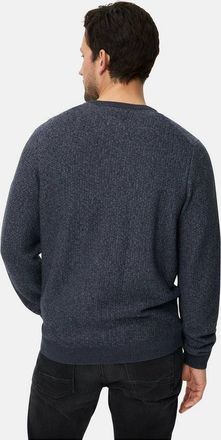 Camel Active Strickpullover Strickpullover mit Rundhalskragen Langarm Markenlabel