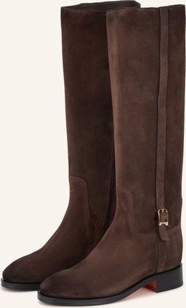 Santoni Stiefel Hermibobuc braun