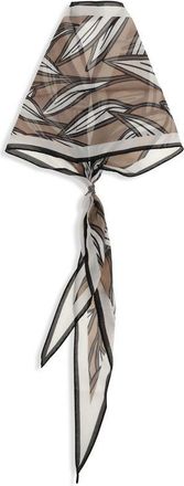 Brunello Cucinelli Tropical Print Silk Scarf - Beige