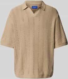 Jack & Jones Relaxed Fit Poloshirt mit Lochmuster Modell PAROS