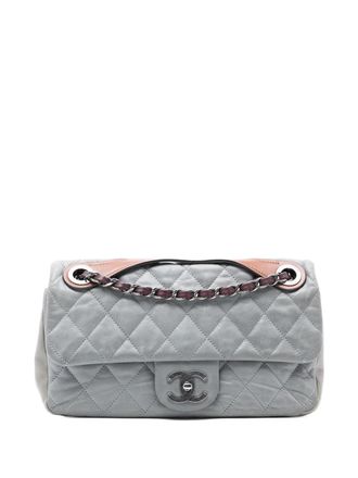Chanel 2010-2011 Medium Iridescent Calfskin In The Mix Flap satchel - Grau