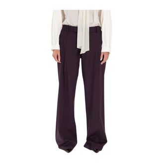 Federica Tosi Pantalone Ampio - - Trousers - Damen - Lila - L