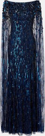 Jenny Packham Robe longue Luella à sequins