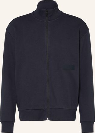 HUGO BOSS Sweatjacke Collar blau
