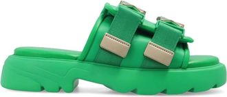 Bottega Veneta Femme, Chaussures, Vert, Taille: 35 EU Flash Slides