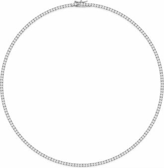 Nialaya Femme, Accessoires, Gris, Taille: 2XS Mini Collier Tennis