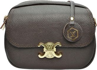 Luisa Vannini Kastanienbraun Rindsledertasche