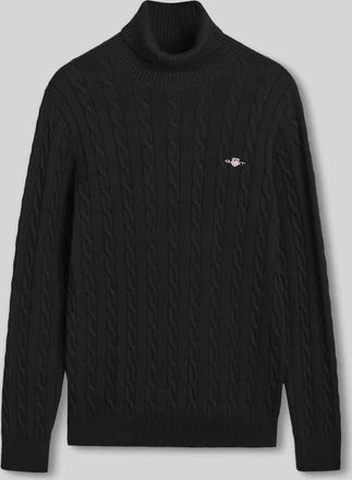 GANT Rollkragenpullover mit Logo-Detail
