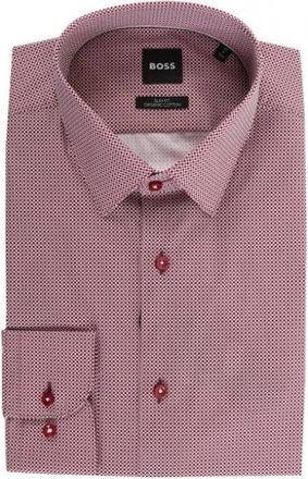 HUGO BOSS Homme, Chemises, Rouge, Taille: M Hank Shirt