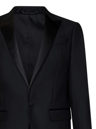 Dsquared2 Mens Suit Berlin Black Virgin Wool Suits