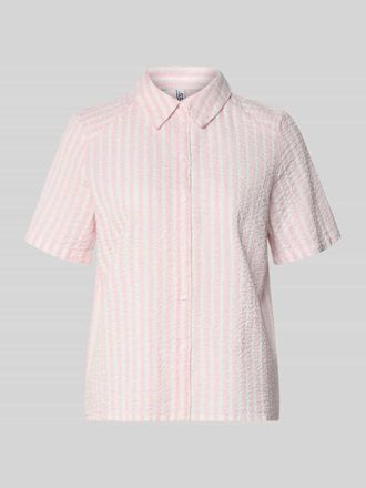 Pieces Regular Fit Hemdbluse aus reiner Baumwolle Modell TINNA