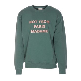 Dr&ocirc;le de Monsieur Homme, Sweatshirts et sweats &agrave; capuche, Vert, Taille: L Sweater