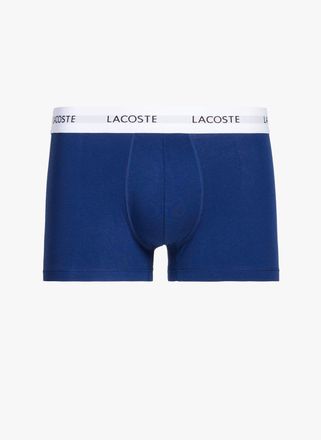Lacoste Lot de trois boxers en coton m&eacute;lang&eacute;