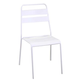 Vacchetti Chaise Rovigo en aluminium blanc