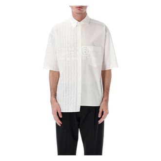 Maison Margiela Bowling Shirt Numbers - - Shirts - Herren - Wei&szlig; - XL