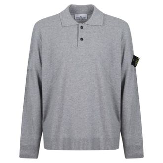 Stone Island Rundhals-Strickware - - Knitwear - Herren - Grau - M