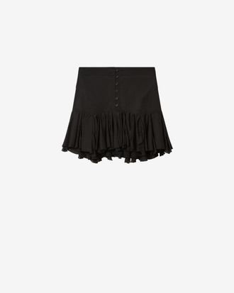 Isabel Marant Jupe Daneen - Femme - Noir - Taille34 - Marant &Eacute;toile