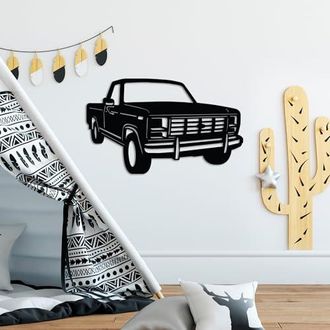 Hanah Home Stylish Black Decorative Metal Wall Accessory, 60 x 37 cm | 100% Metal, 1.5 mm Thickness | Lightweight (0.981 kg) | Perfect for Modern Home Decor
